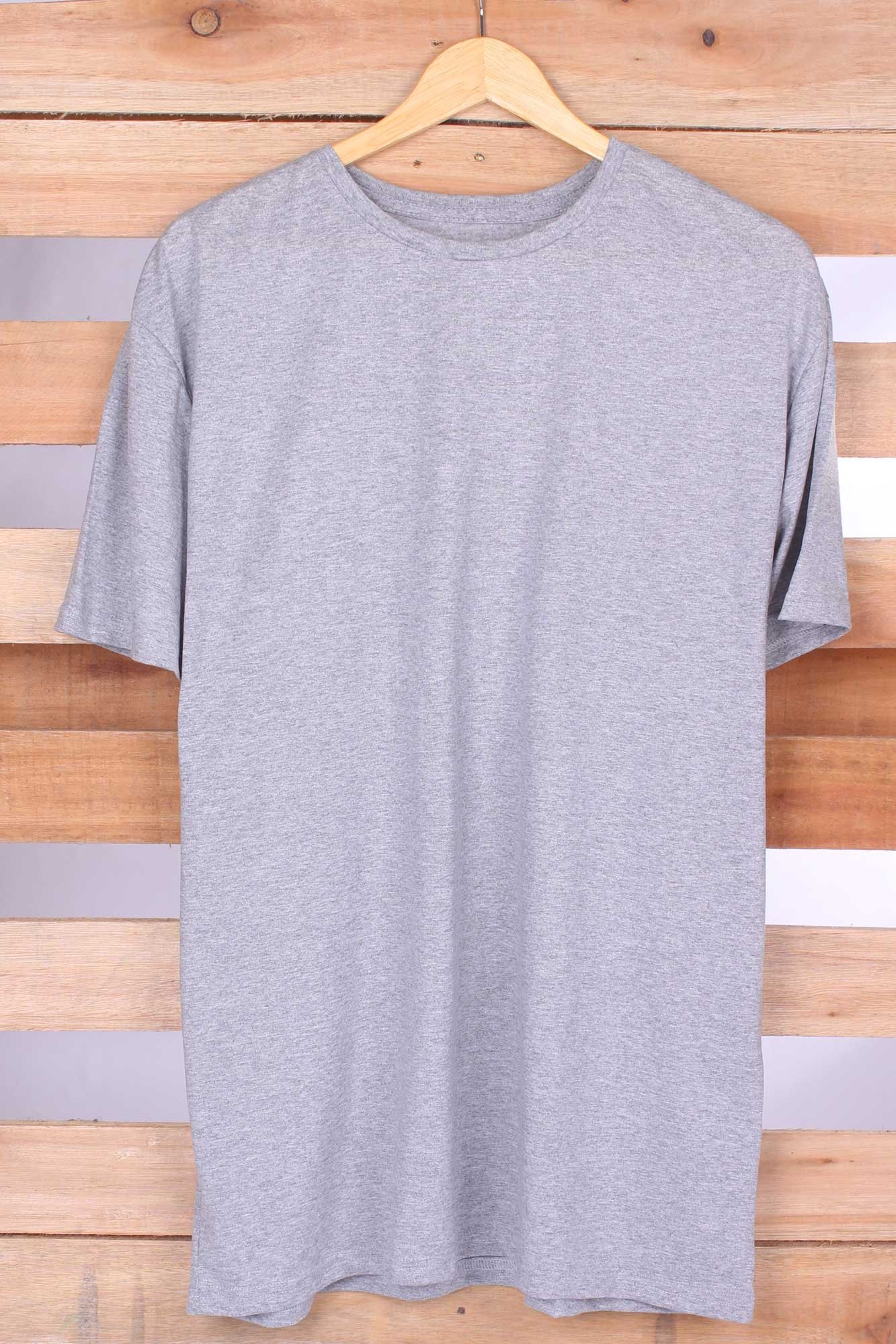 Camiseta Básica - Plus Size Mescla